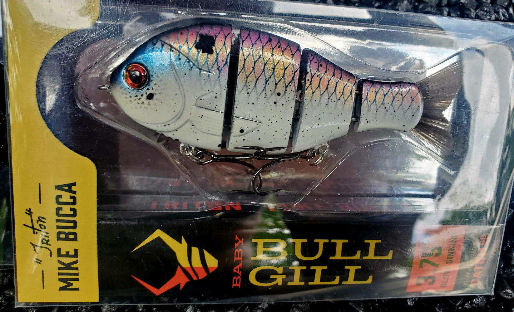 Mike Bucca Baby Bull Gill Custom Repainted Swimbait Goldenberry Shad ...